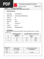 Trafo. Diff. Relay Pickup Sheet | PDF