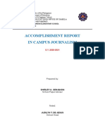 Campus Journalism Action Plan 2014-2015 | PDF | News | Journalism