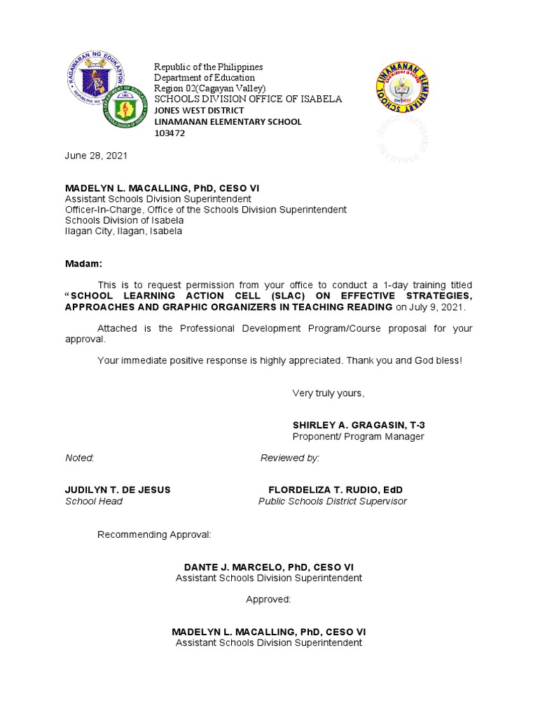 SLAC Training Proposal for Reading Strategies | PDF