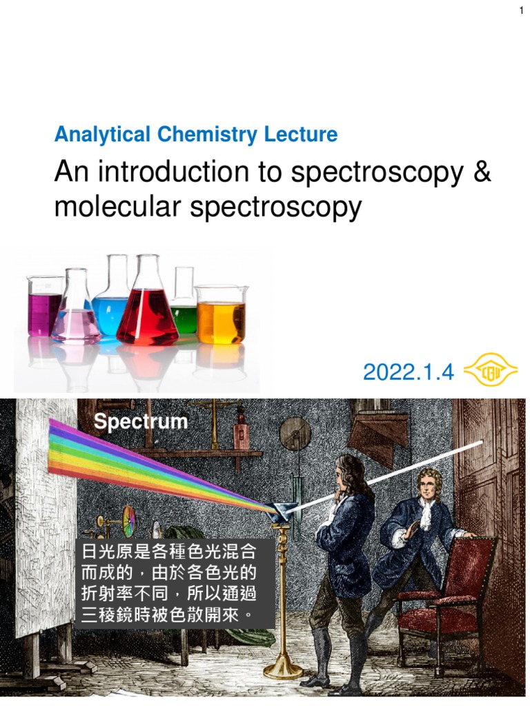Analytical Chemistry Lecture: An Introduction to Spectroscopy ...