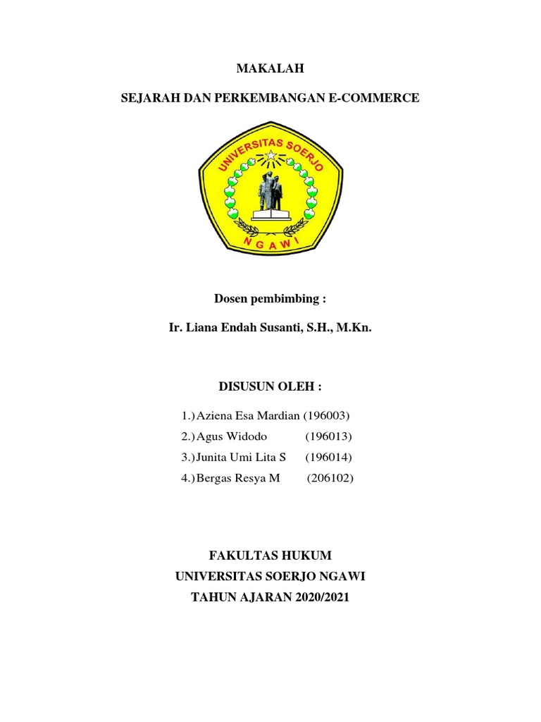 Makalah Kelompok E-Commerce | PDF | Komputer