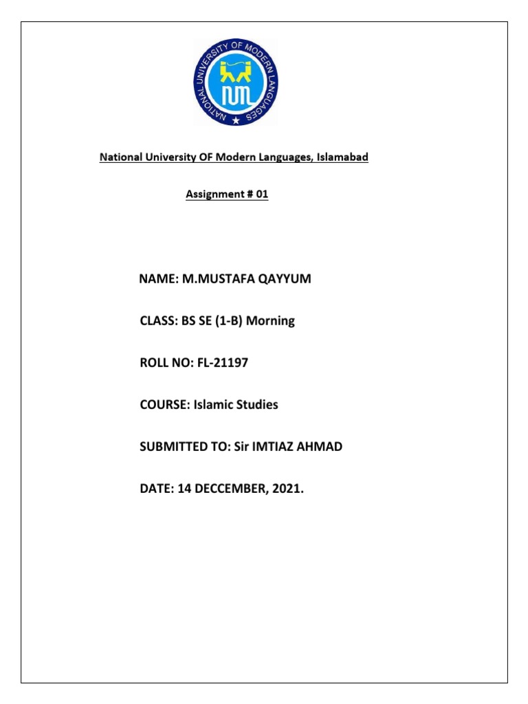 Islamic Studies Assignment Preaching Phases | PDF | Prophets And ...