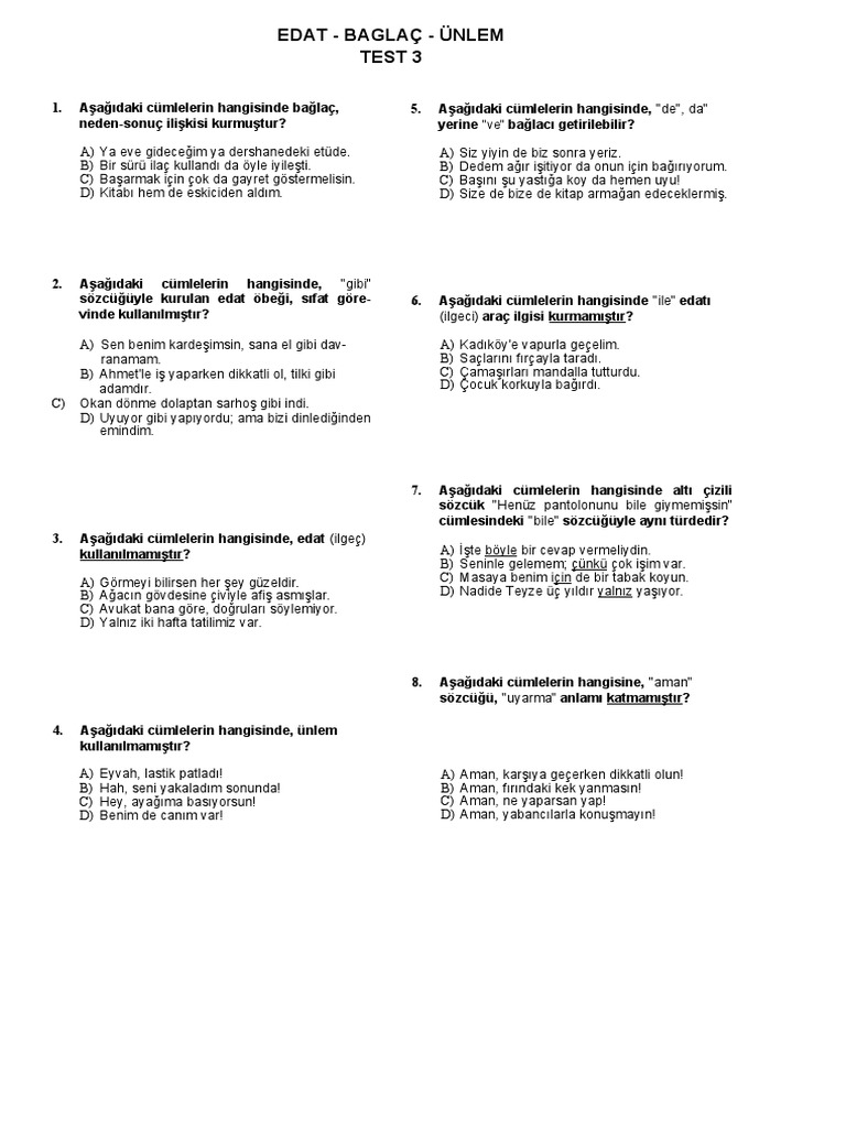 EDAT - BAGLAc - uNLEM TEST 3 | PDF