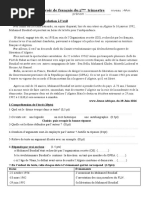 Sujets BEM Français 2025 | PDF | Algérie | Alger