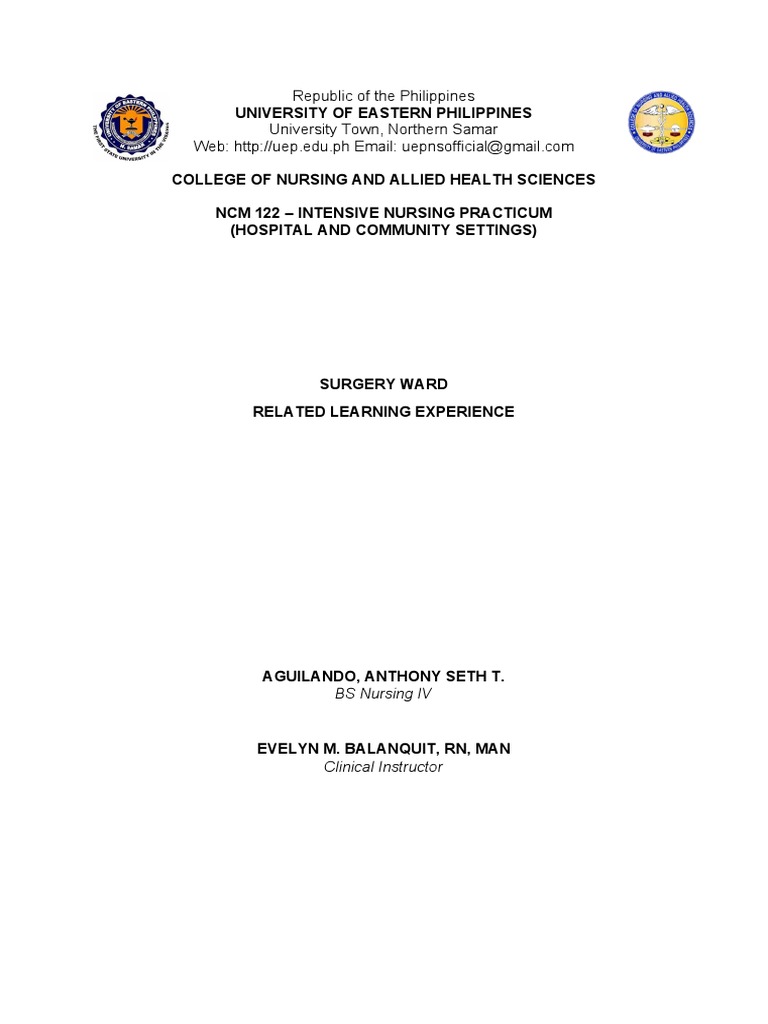 Learning Objectives Operating Room | PDF | Surgery | Nursing