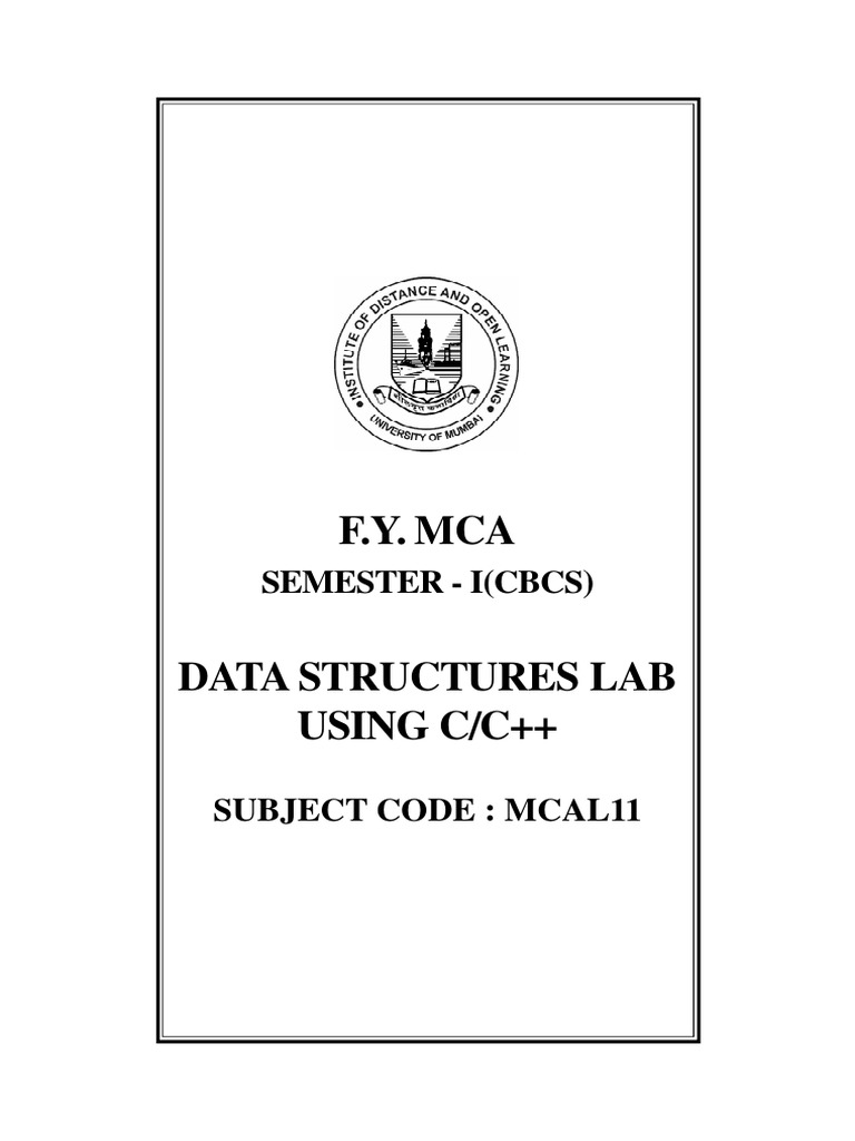 Data Structure Lab Manual | PDF | Mathematical Logic | Computer Programming