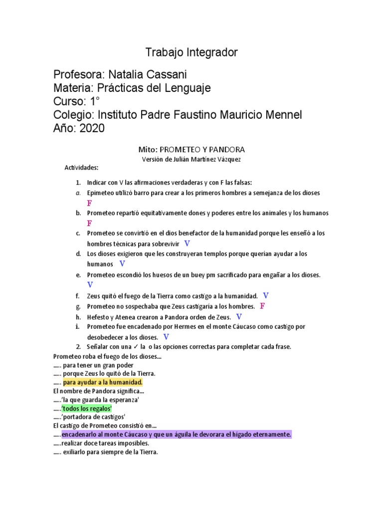 TI 2020-21actividades | PDF | Prometeo