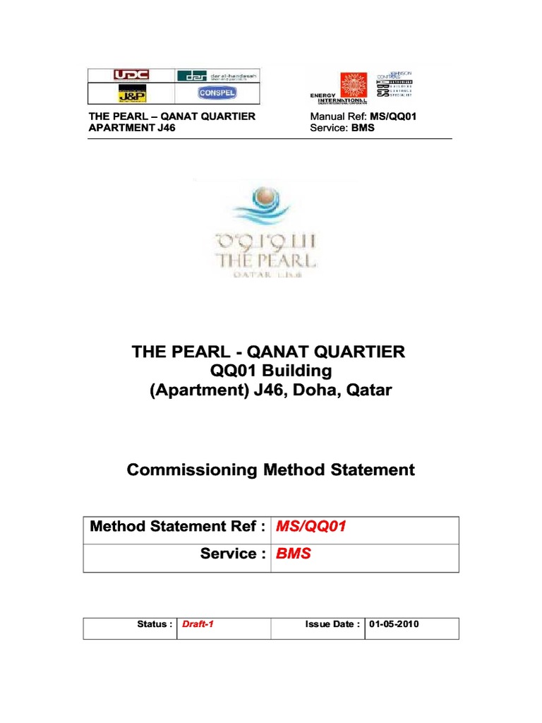 Qdoc - Tips QQ Bms Commissioning Method Statement Draft | PDF