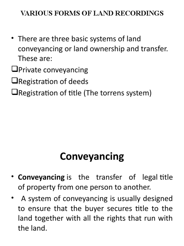 Land Transactions Lecture Guide Notes | Download Free PDF ...