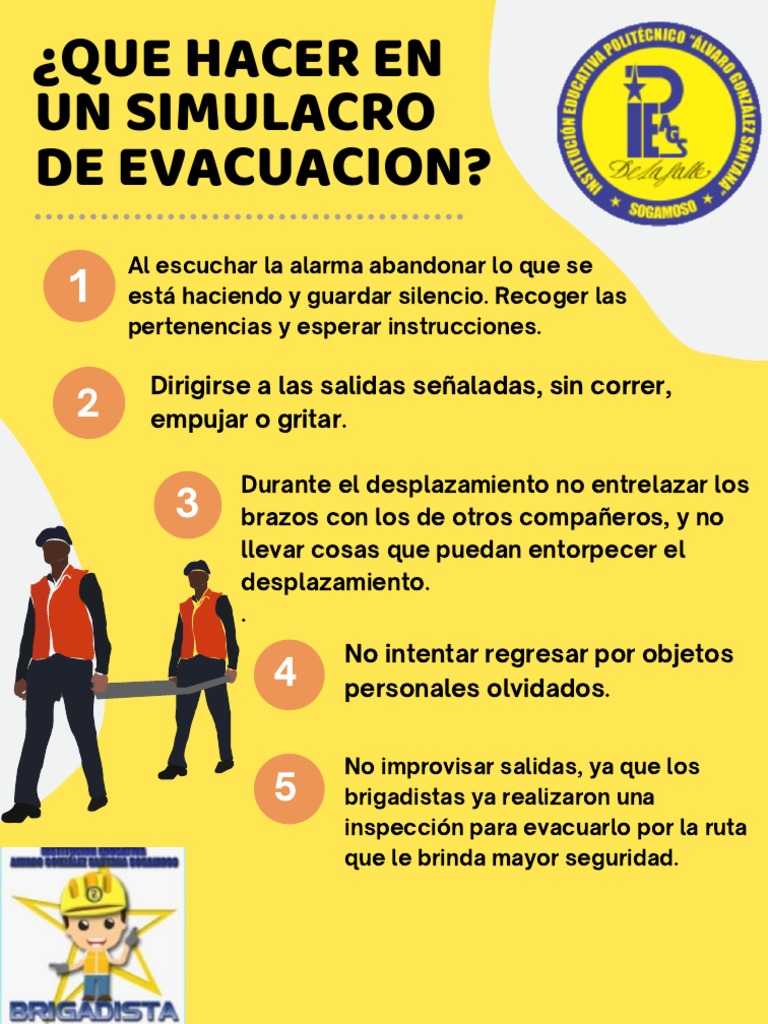 Qué hacer en un simulacro de evacuación | PDF