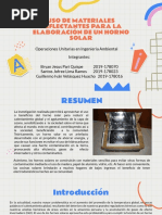 Proyecto de Horno Solar | PDF | Cocina, comidas y vino | Hogar y jardín