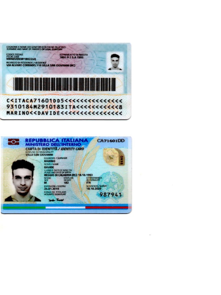 Documento D'identità | PDF