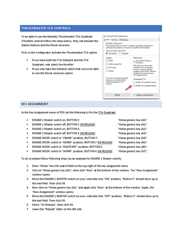 Thrustmaster Tca Controls: Key Assignment | PDF | Computer Science ...