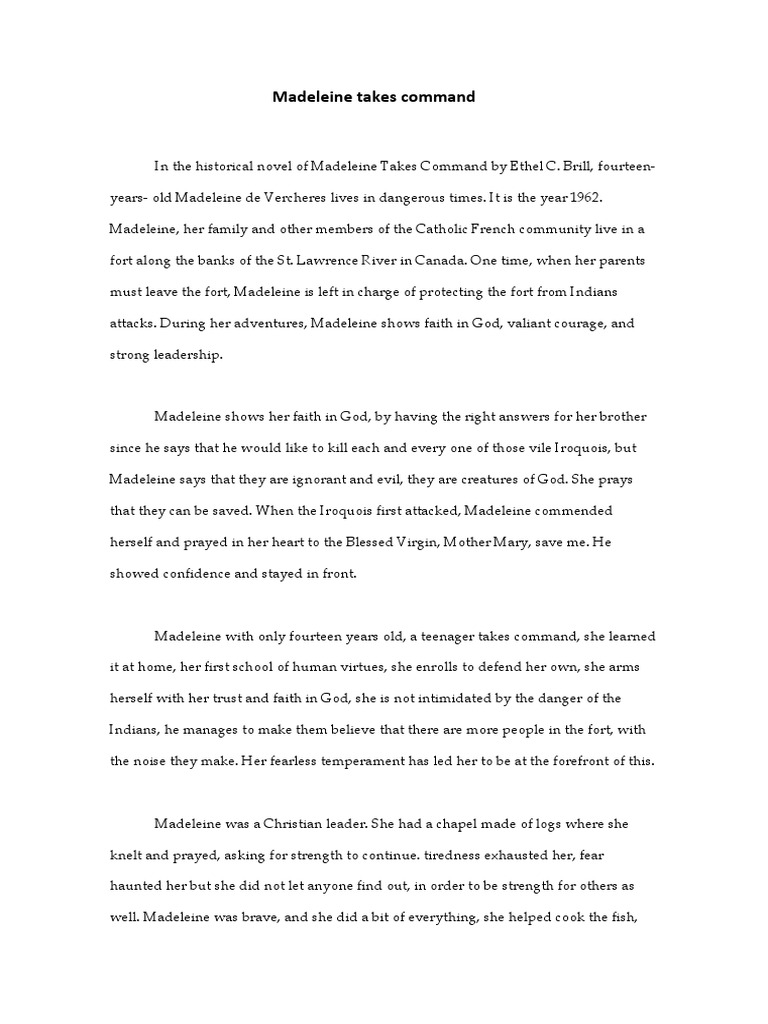 Madeleine Takes Command | PDF