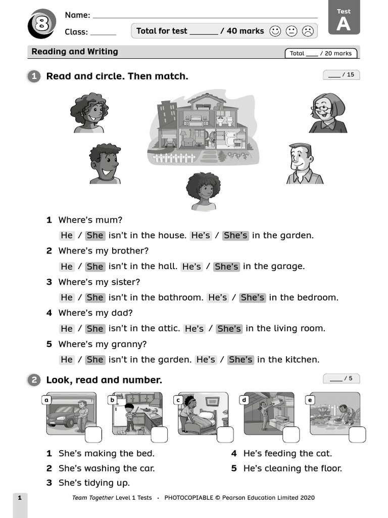 TT1 Tests Unit 8A | PDF