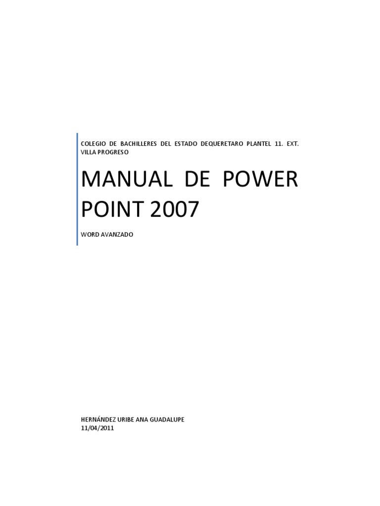 Manual de Power Point PDF | PDF | Microsoft PowerPoint | Point and Click