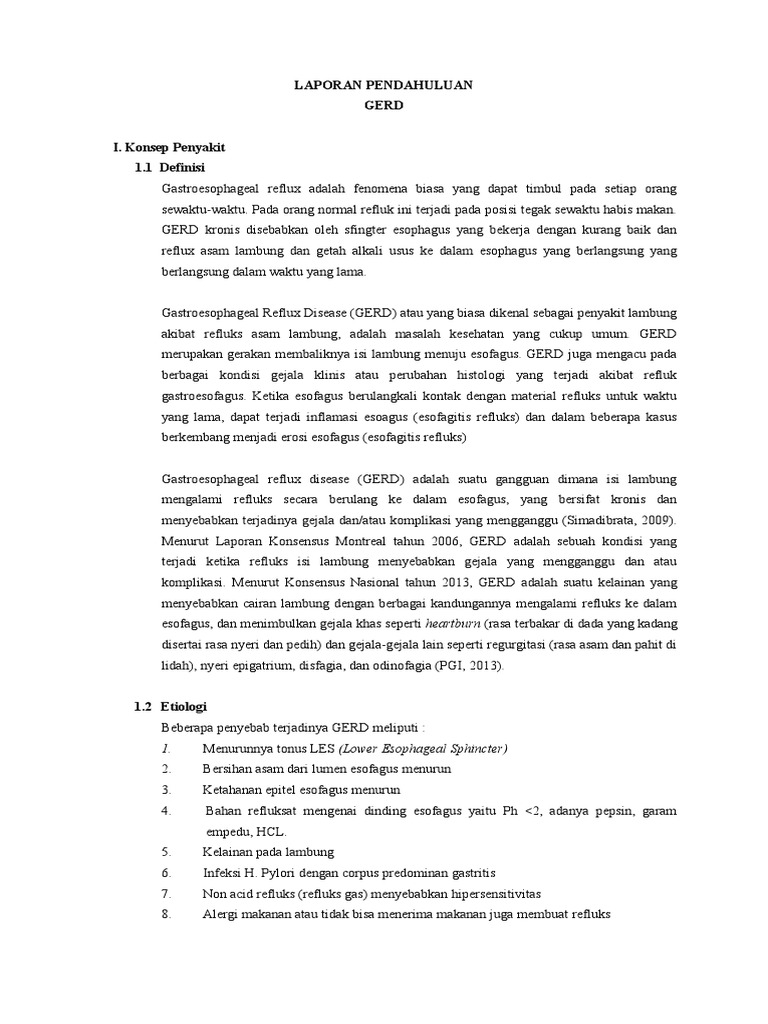 LP Dan Askep Gerd | PDF