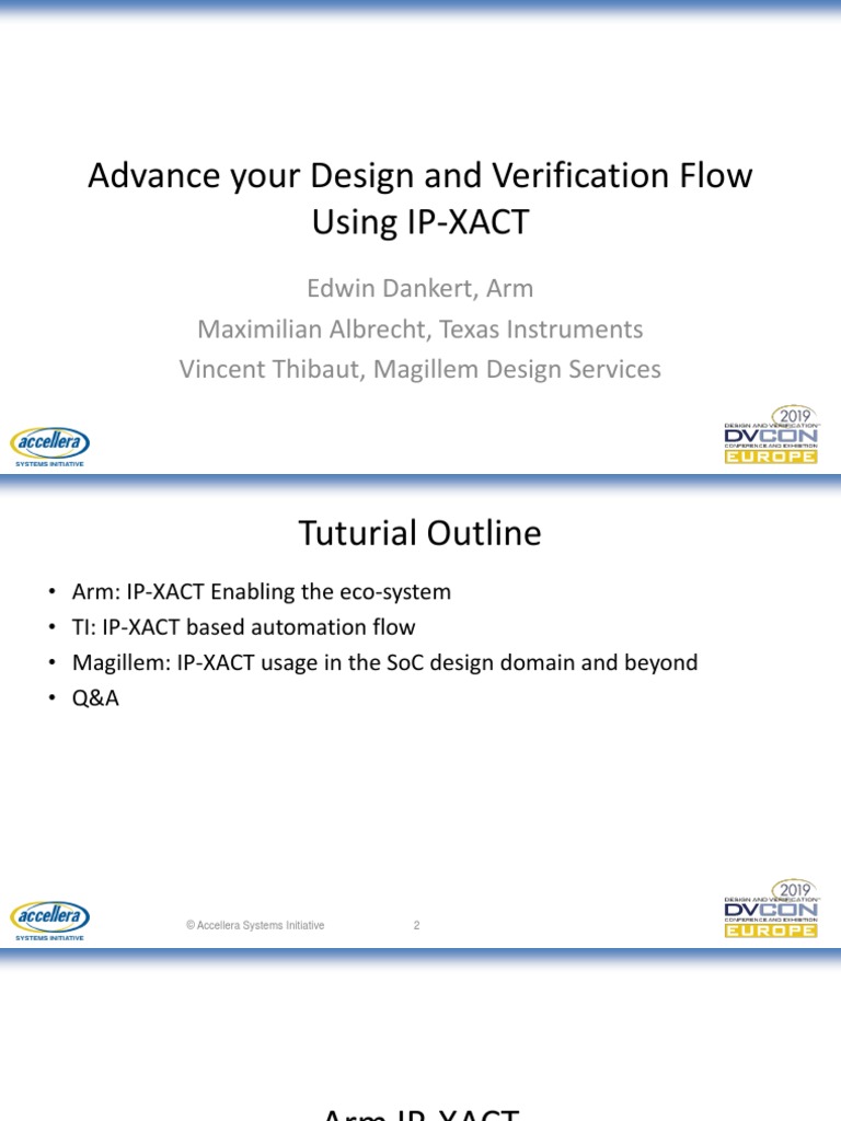 Advance Your Design and Verification Flow Using IP-XACT | PDF | System On A Chip | Hardware ...