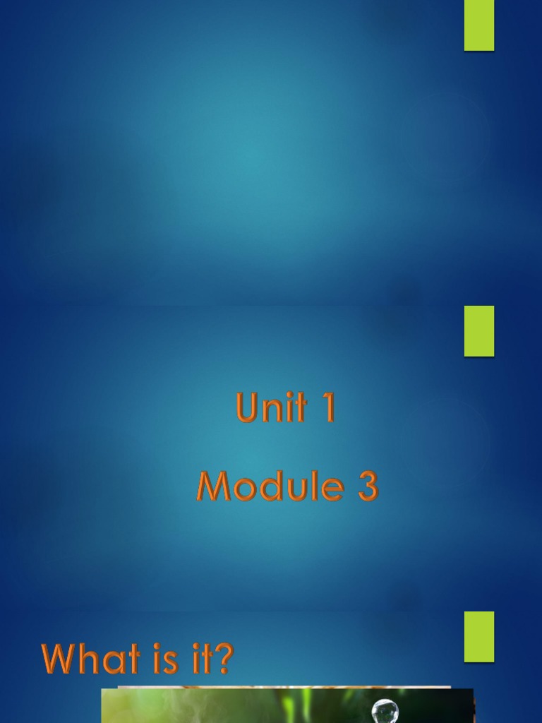 Unit 1 Module 3 | PDF