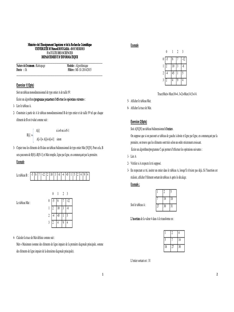 Exam Anal Go Cri | PDF | Programmation informatique | Informatique