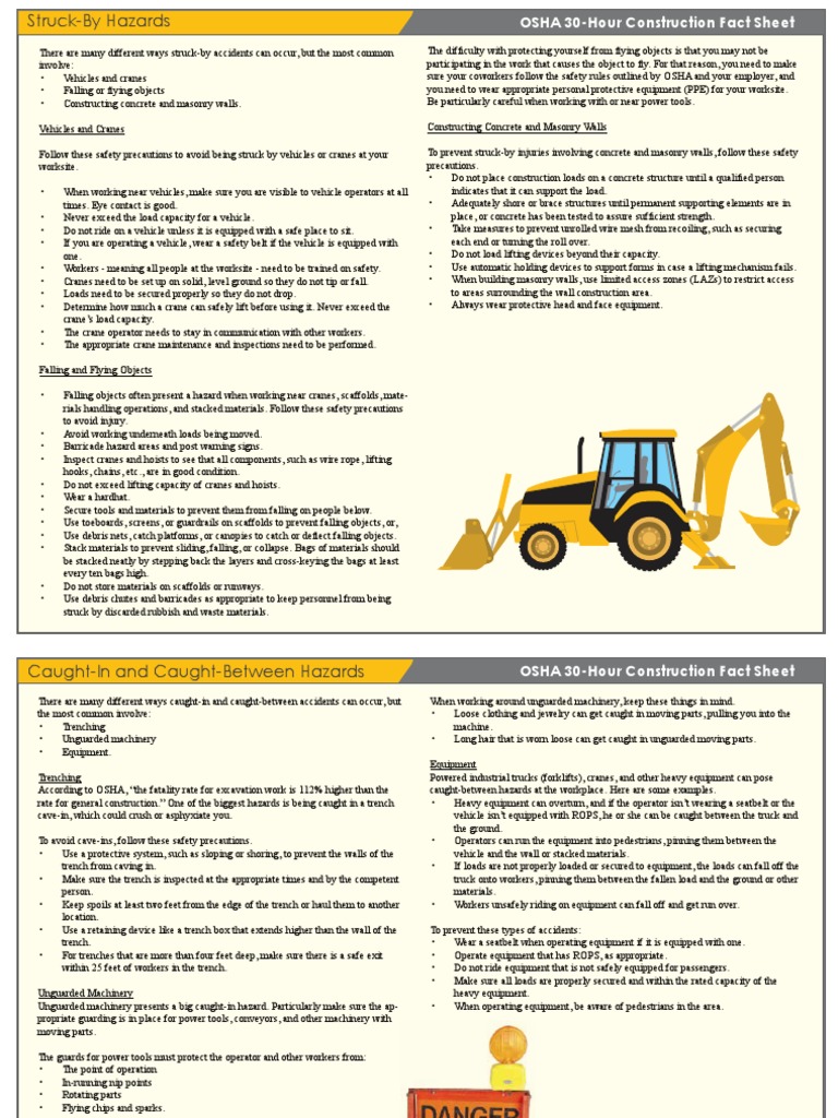 Caught-In and Caught-Between Hazards | Download Free PDF | Crane ...