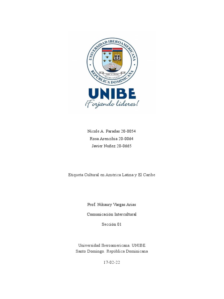 Etiqueta Cultural en Puerto Rico y RD | PDF | Puerto Rico | República ...