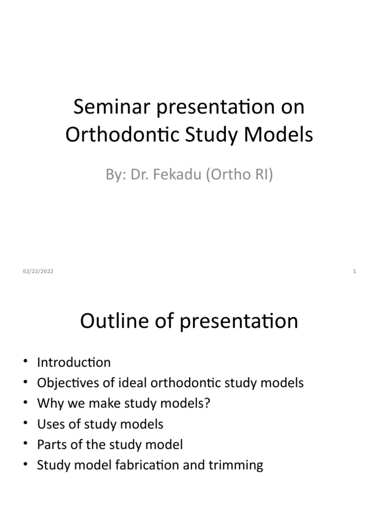 Orthodontic Study Models | PDF | Tooth | Dental Anatomy