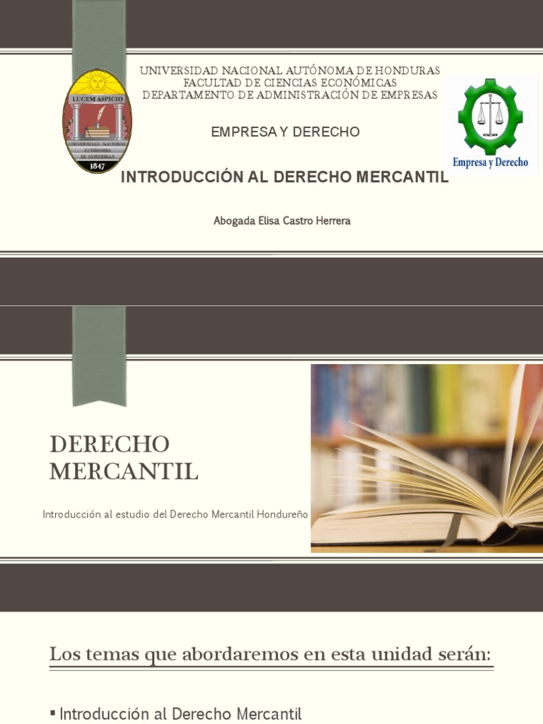 Introducción Al Derecho Mercantil | PDF | Economias | Business