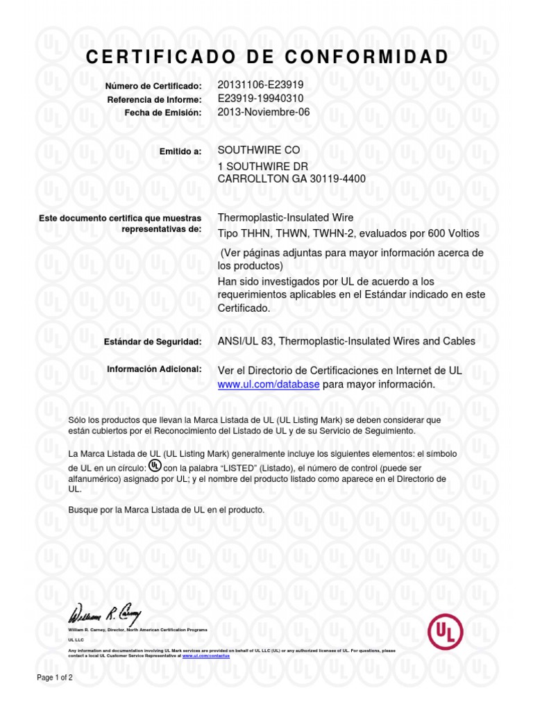 6 - Cable 350 KCMIL CU X-HHW-2 XLPE FR 600V 90°C - Cert 23131106-E23919 ...