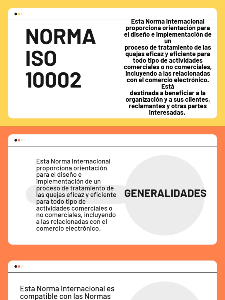 Norma Iso 10002 | PDF | Calidad (comercial) | Organización ...