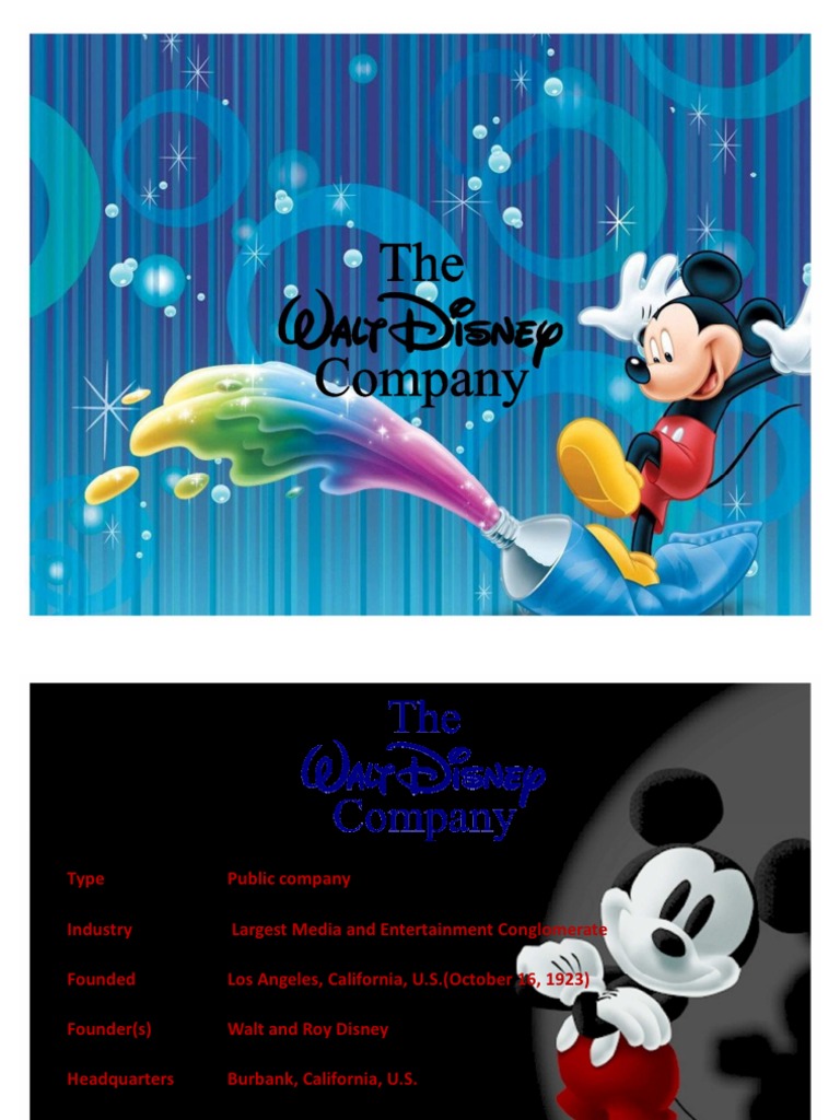Ppt | Walt Disney | The Walt Disney Company