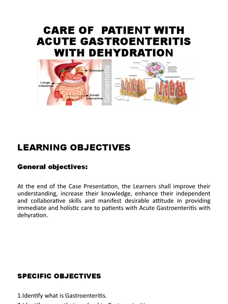 Care of Patient With Acute Gastroenteritis With Dehydration | PDF ...