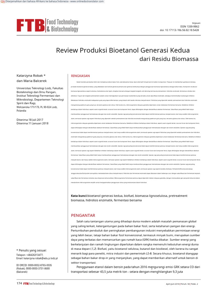 Bioethanol-Journal 1.af - Id | PDF