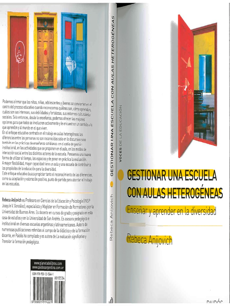 Gestionar Una Escuela Con Aulas Heterogénea-Rebeca Anijovich | PDF