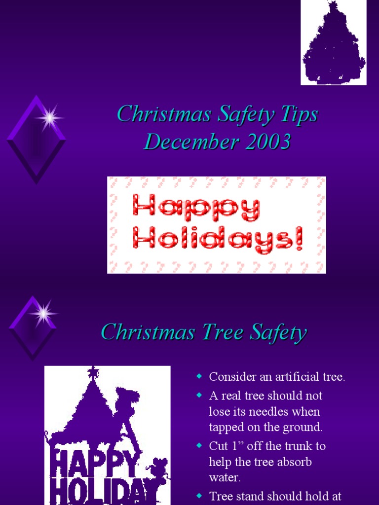 2022 Christmas Safety Guidelines | PDF | Trees | Christmas Tree