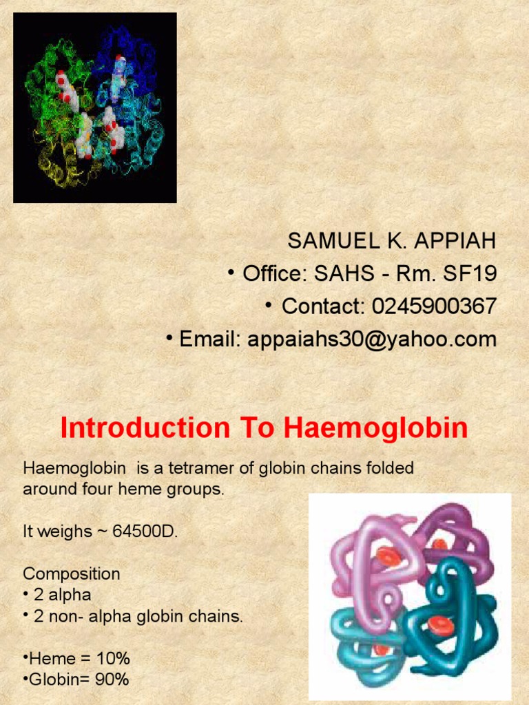 Overview of Hemoglobin Structure and Function | PDF | Hemoglobin ...