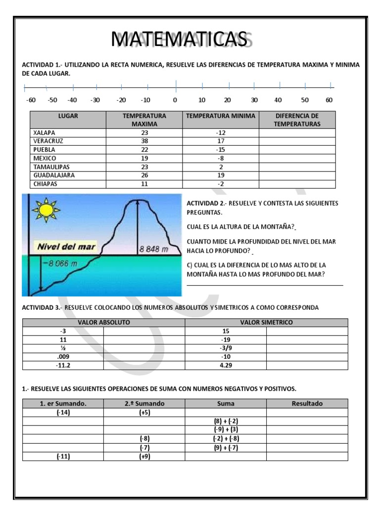Trabajo para La Semana | PDF | Fórmula | Objetos matemáticos
