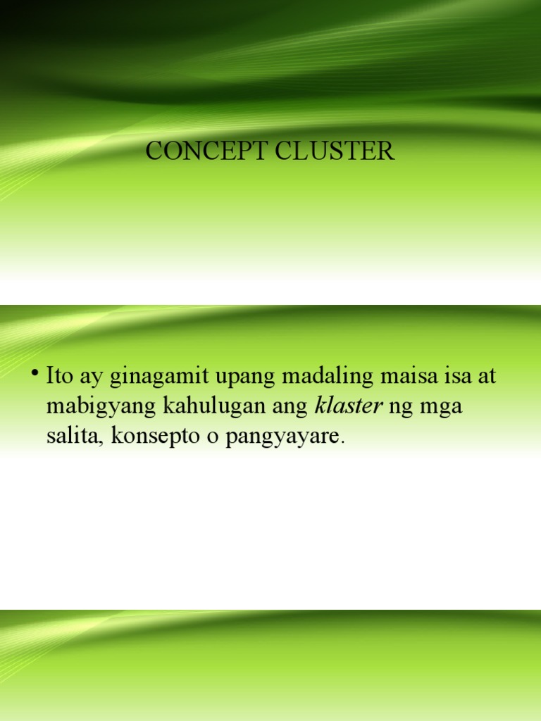 Concept Cluster | PDF