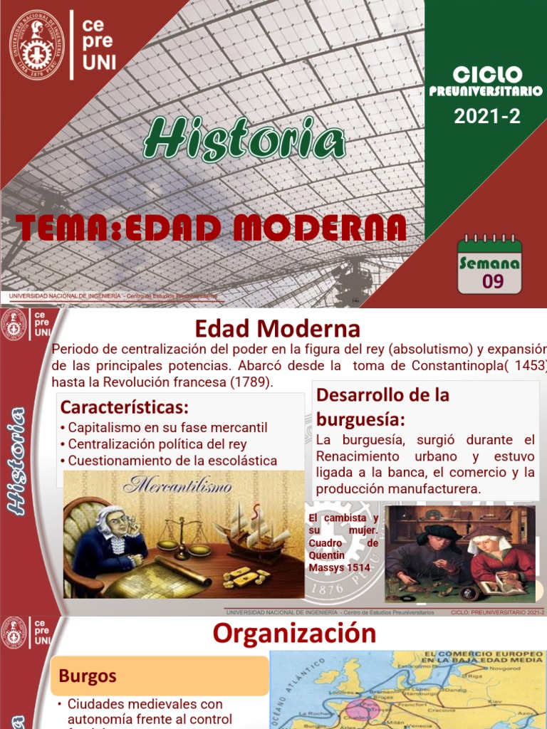 I.1. Edad Moderna | PDF | Período moderno temprano | Monarquía
