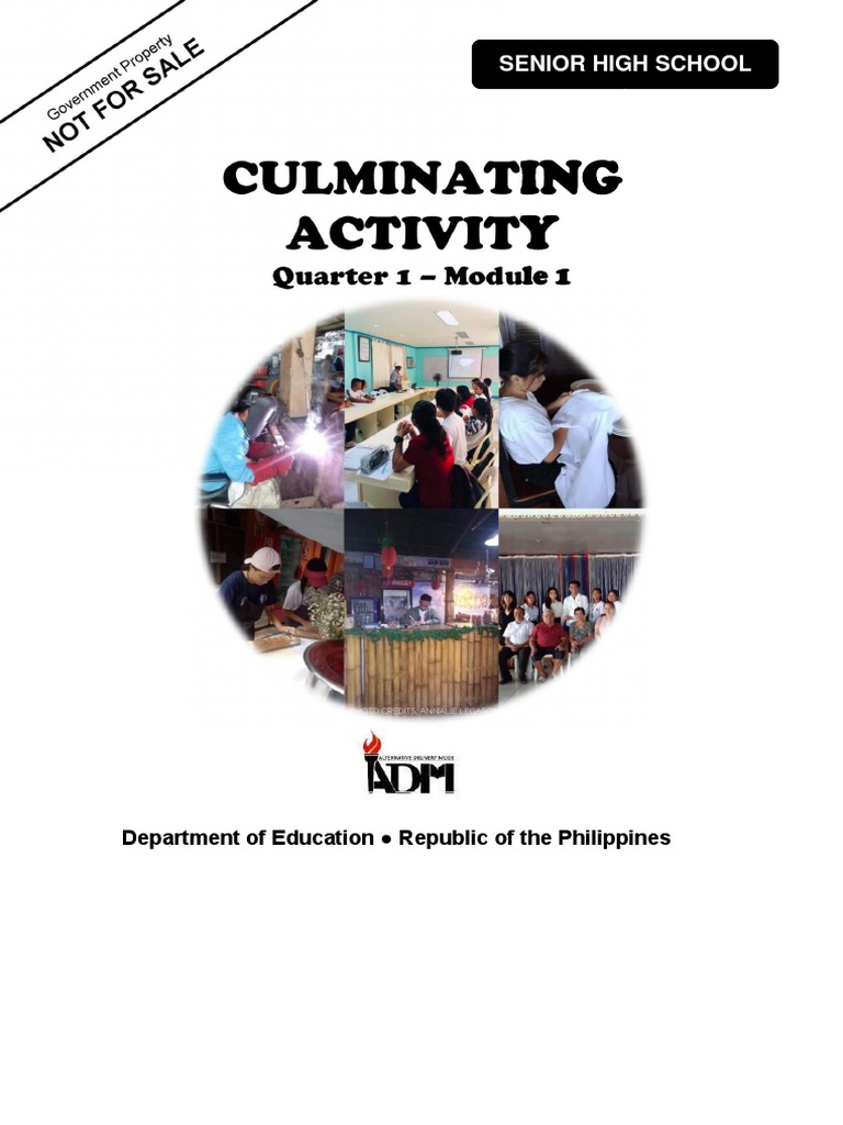 Culminating Activity: Quarter 1 - 1 | PDF | Learning | Rubric (Academic)