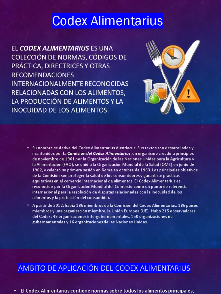 Codex Alimentarius | PDF | Comida y bebida