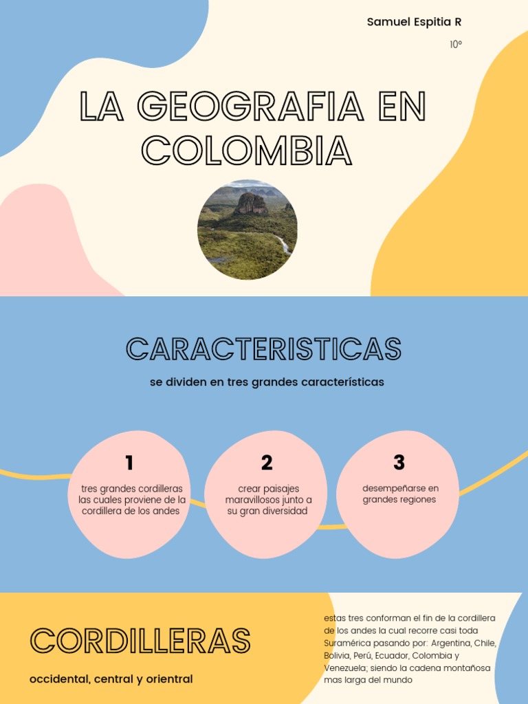 Geografía de Colombia: Cordilleras y Regiones | PDF | Andes | Colombia