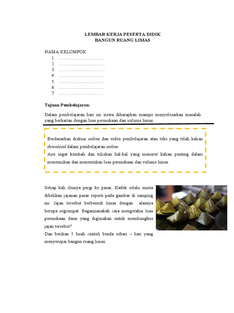 LKPD Limas | PDF