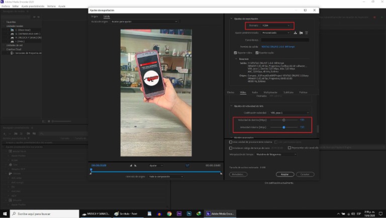 Adobe Media Encoder CC 2020 Exportar MP4 | PDF
