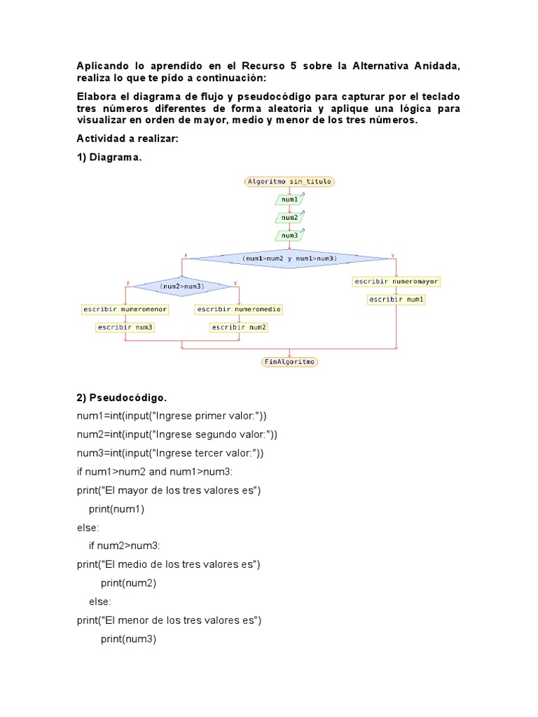 Actividad 1 Construcci N de Diagrama y Pseudoc Digo | PDF