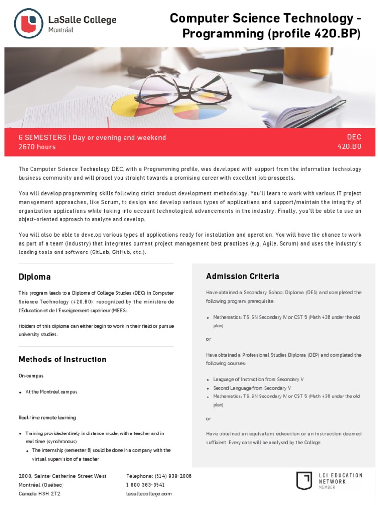 Computer Science Technology - Programming (Profile 420.BP) | PDF ...