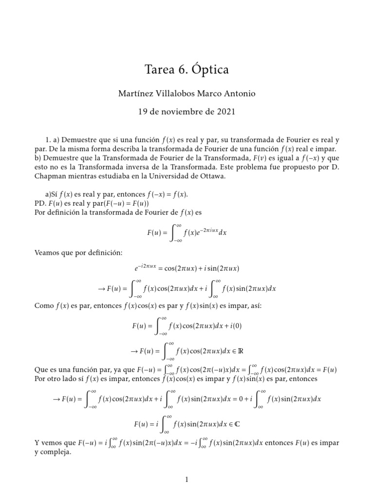 Tarea Ifc 1.1 | PDF | Análisis matemático | Matemáticas
