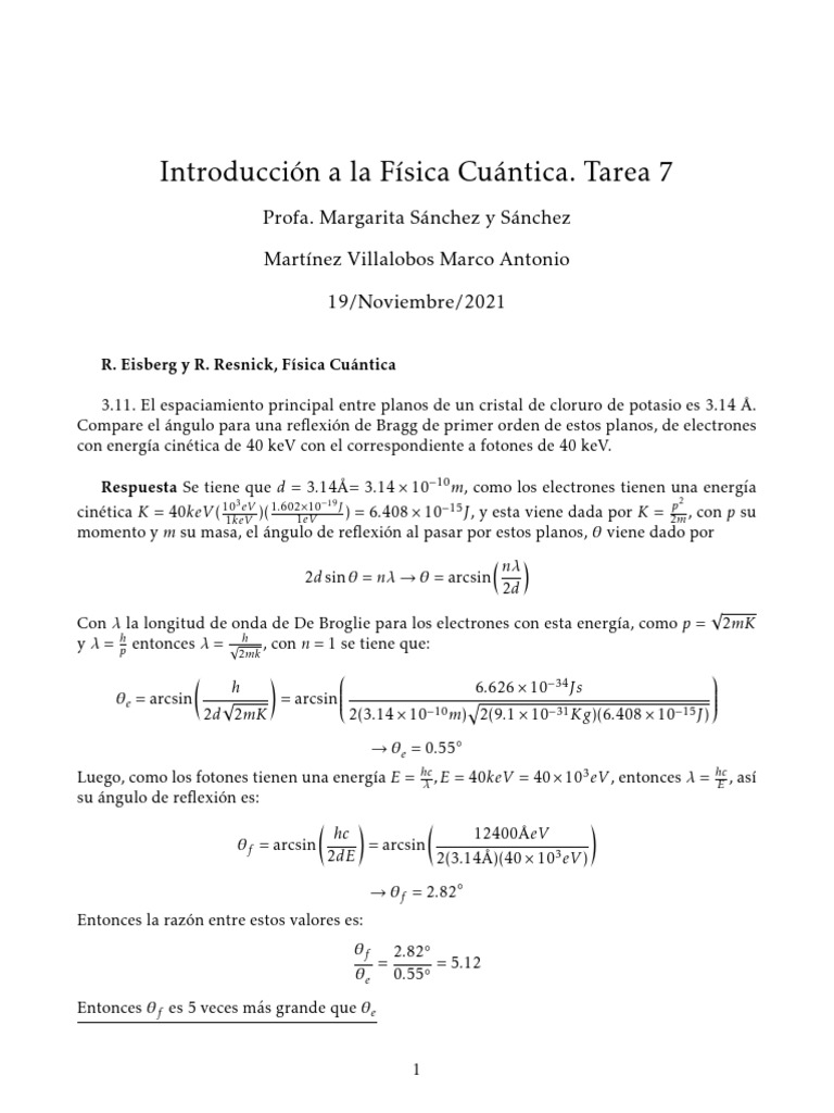 Tarea Ifc 1.3 | PDF | Electrón | Velocidad