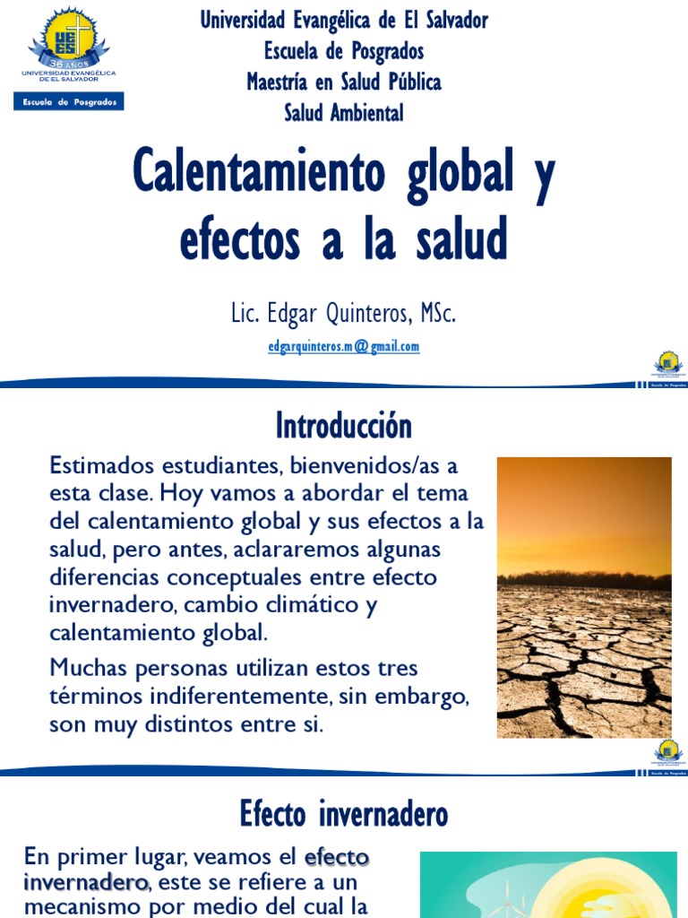 Calentamiento Global y Efectos A La Salud | PDF | Dióxido de carbono ...
