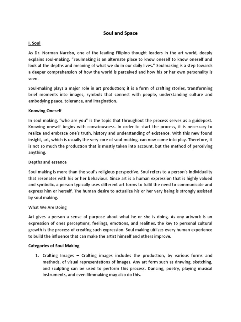 Soul and Space | PDF | Perspective (Graphical) | Paintings